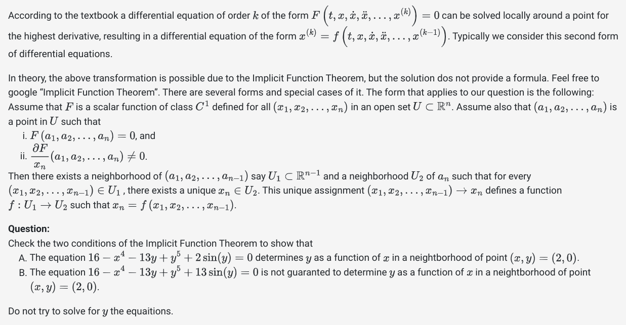 Solved i. F(a1,a2,dots,an)=0, | Chegg.com