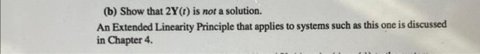Solved 34. The Linearity Principle is a fundamental property | Chegg.com
