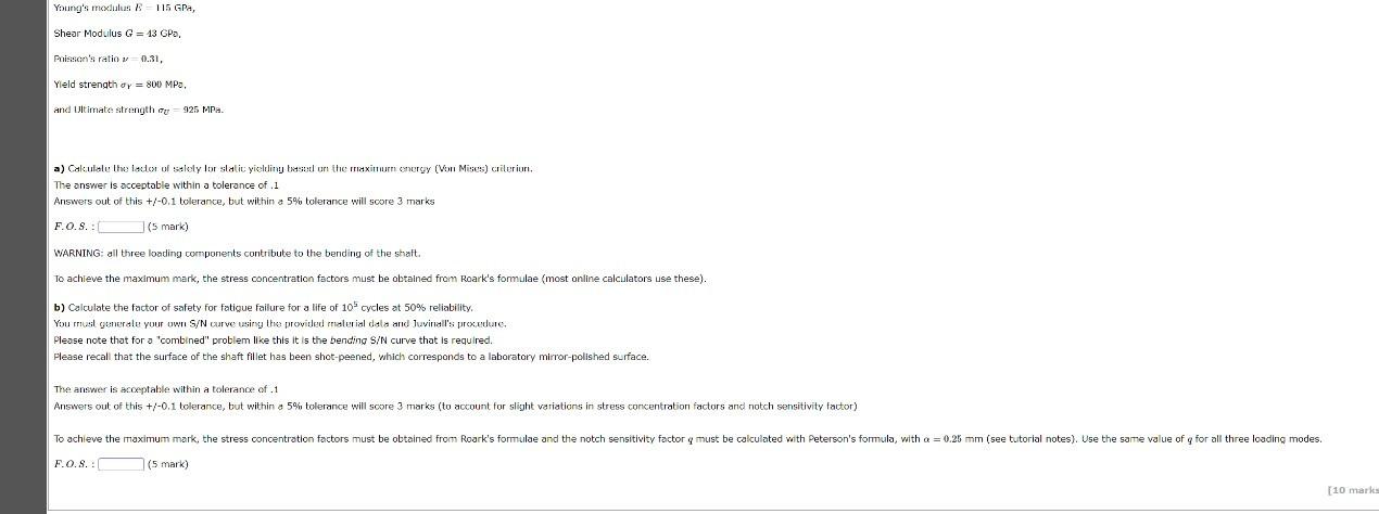 Solved You are analysing the possible failure mechanisms on | Chegg.com