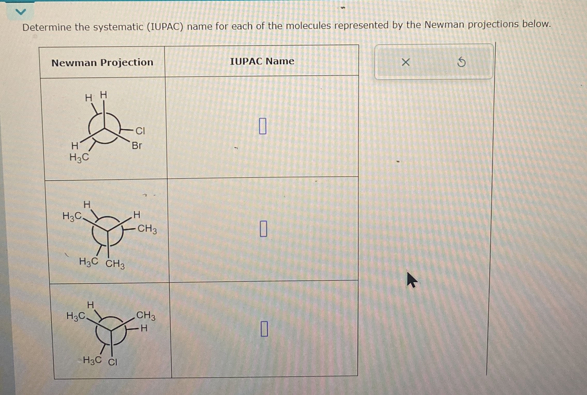 Solved Determine the systematic (IUPAC) ﻿name for each of | Chegg.com