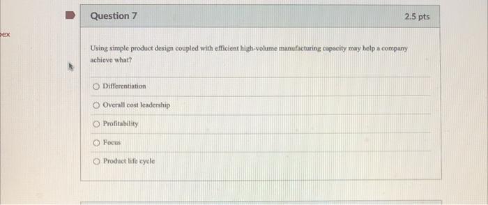 Solved Using simple product design coupled with efficieat | Chegg.com