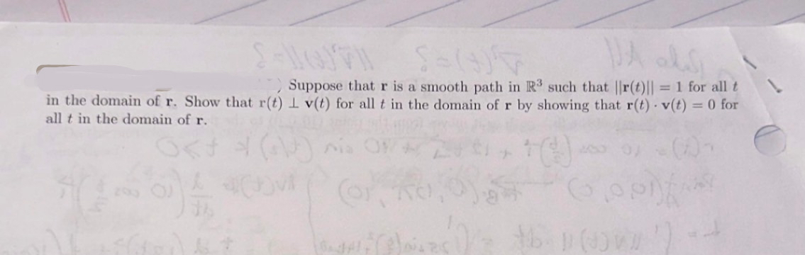 Solved Suppose that r ﻿is a smooth path in R3 ﻿such that | Chegg.com