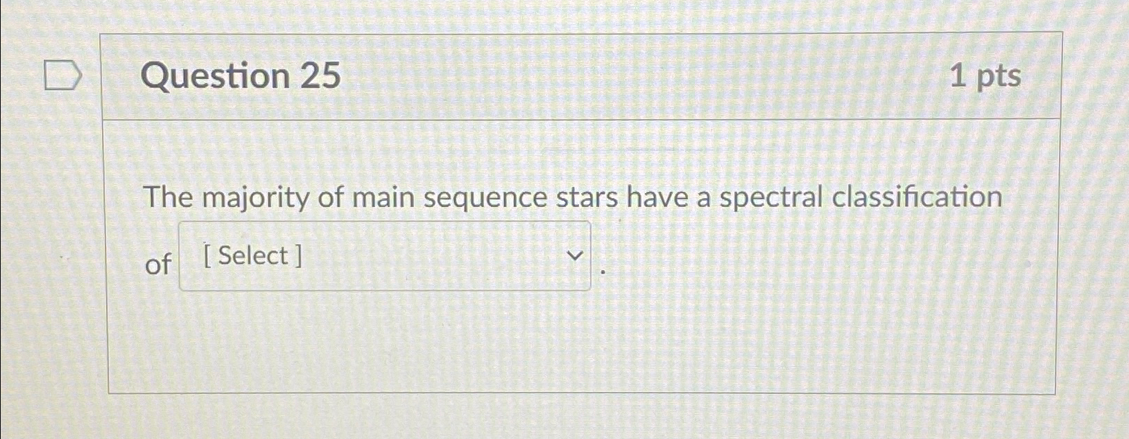 Solved Question 251ptsThe majority of main sequence stars | Chegg.com