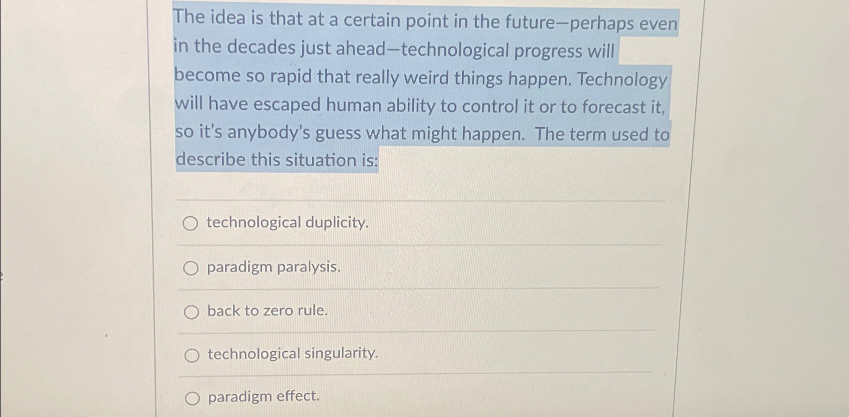 Solved The idea is that at a certain point in the | Chegg.com