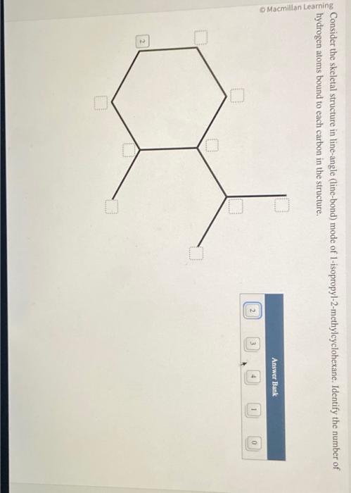 Solved Consider the skeletal structure in line-angle | Chegg.com