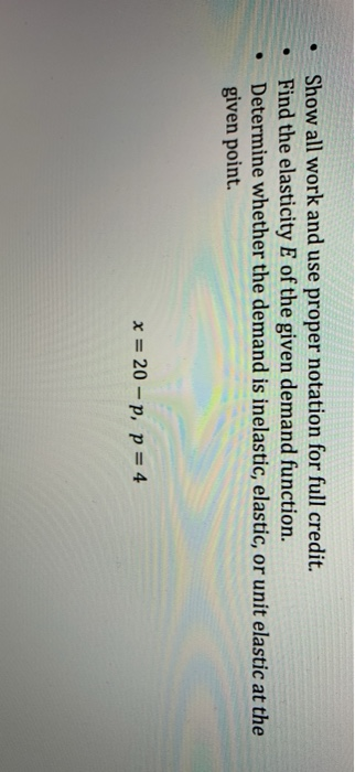Solved Show all work and use proper notation for full | Chegg.com