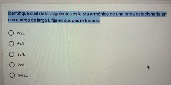 Solved Identify which of the following is the 6th harmonic | Chegg.com