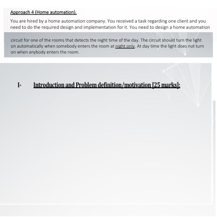 Solved write introduction and problem definition paragraph | Chegg.com