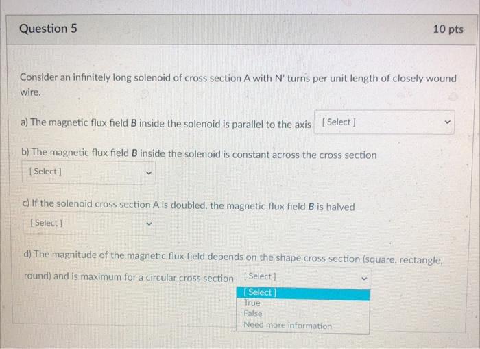 Solved Consider an infinitely long solenoid of cross section | Chegg.com
