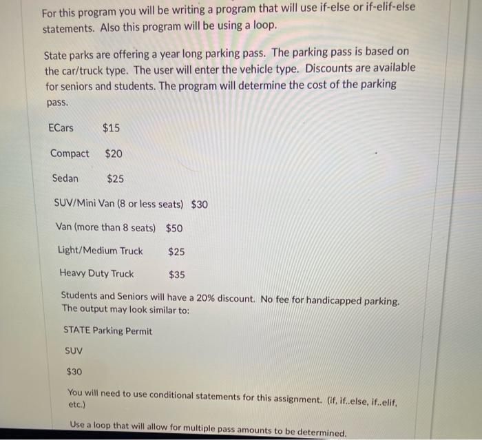 Solved For this program you will be writing a program that | Chegg.com