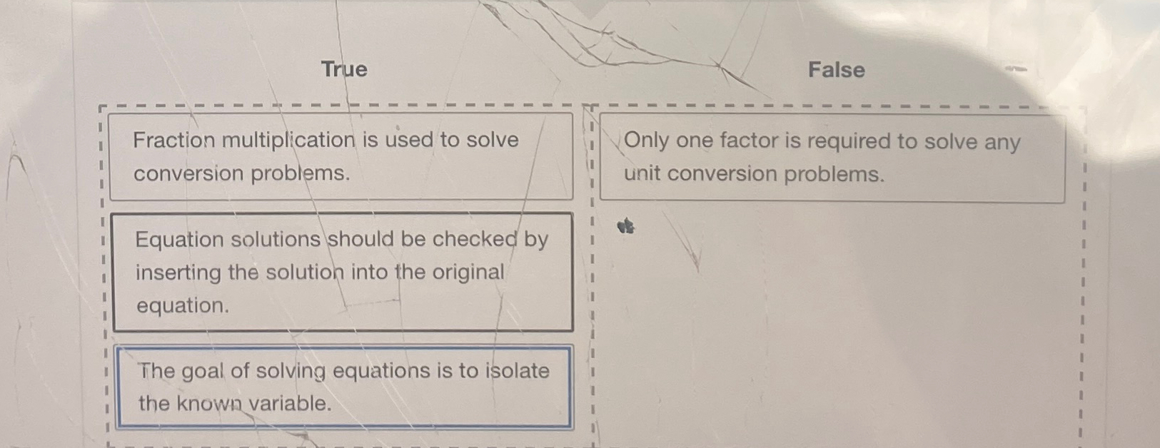 Solved TrueFalseFraction multiplication is used to solve | Chegg.com