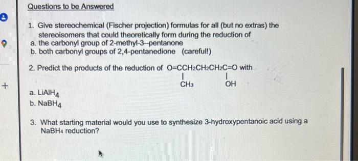 Solved 1. Give stereochemical (Fischer projection) formulas | Chegg.com