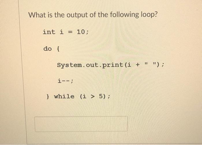 Solved How many times does this loop execute? int numLoops | Chegg.com