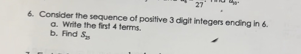 Solved Consider the sequence of positive 3 ﻿digit integers | Chegg.com