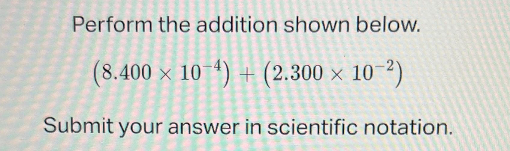 Solved Perform the addition shown | Chegg.com