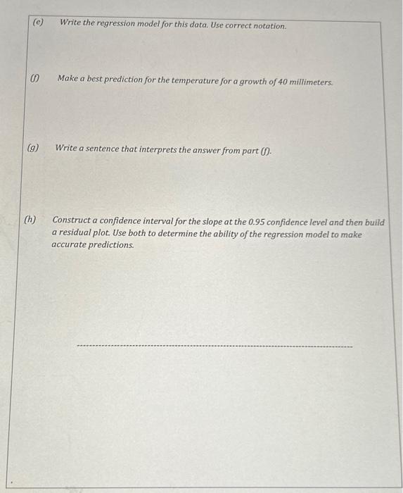 Solved Example - Making Regression Predictions The paired | Chegg.com