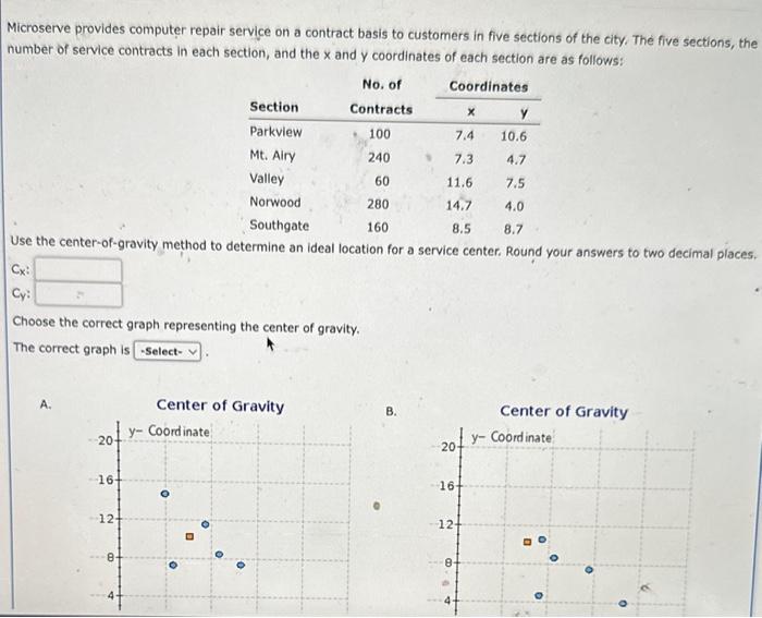 Solved Microserve provides computer repair service on a | Chegg.com