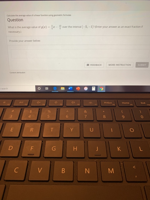 Solved Calculate the average value of a linear function | Chegg.com