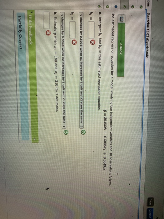 Solved Save lons Exercise 15.01 Algorithmic Submit eBook The | Chegg.com