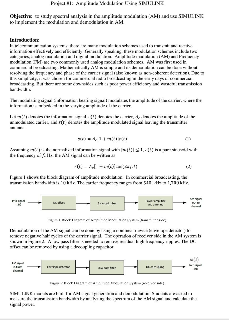 Solved Objective: to study spectral analysis in the | Chegg.com