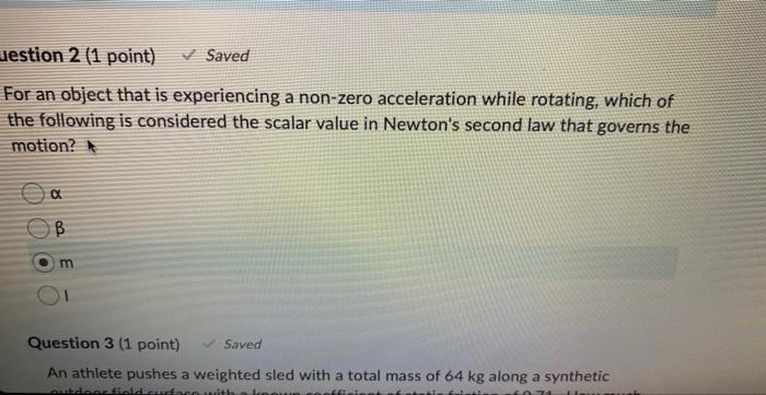 Solved For an object that is experiencing a non-zero | Chegg.com
