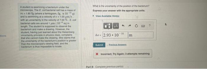 Solved W. Incorrect; Try Again: 3 attempts remaining | Chegg.com