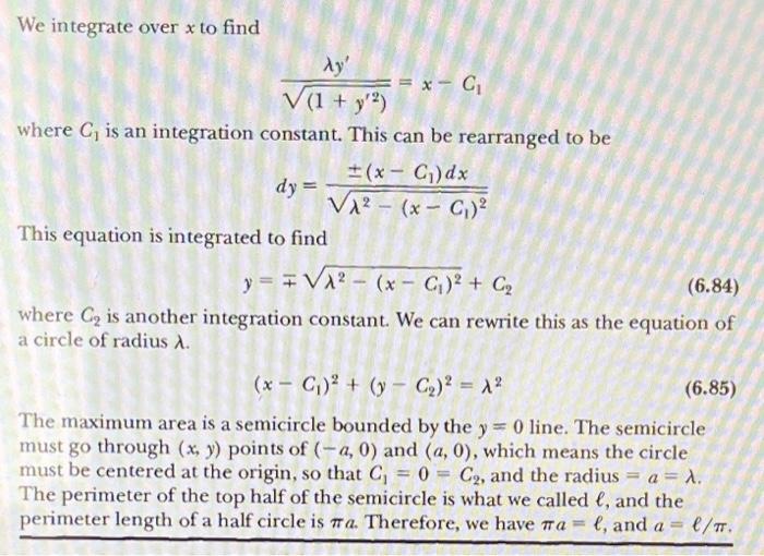 Solved EXAMPLE 6.6 One version of the Dido Problem is to | Chegg.com