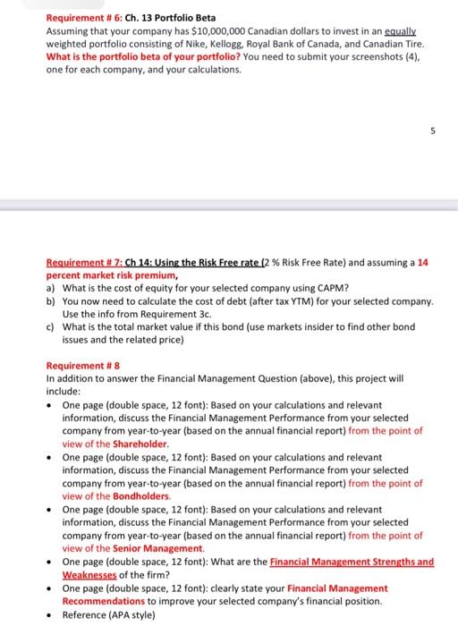 2. FINANCIAL MANAGEMENT REQUIREMENTS: In order to | Chegg.com