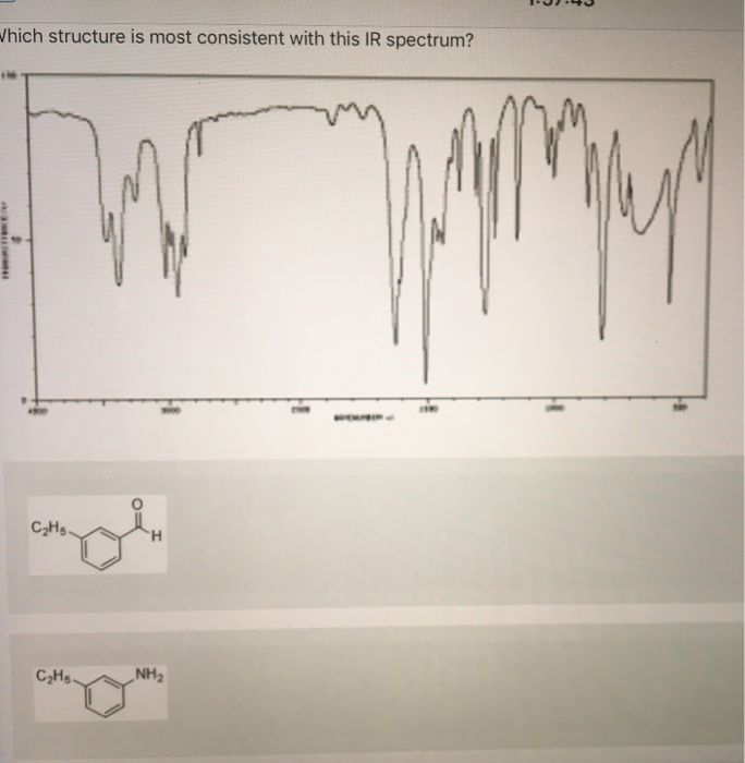 Solved which structure is most consistent with this IR | Chegg.com