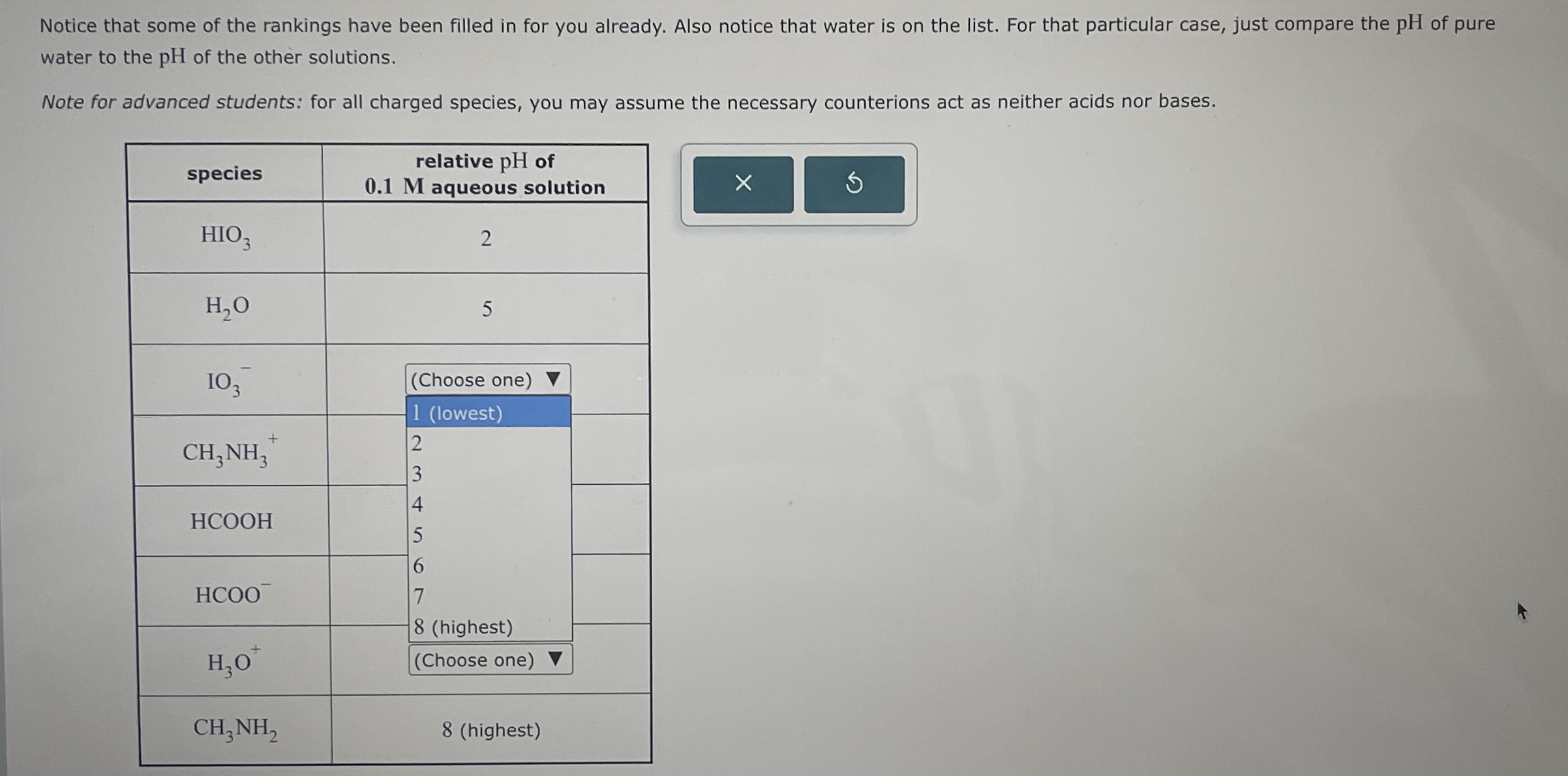 Solved Notice that some of the rankings have been filled in | Chegg.com