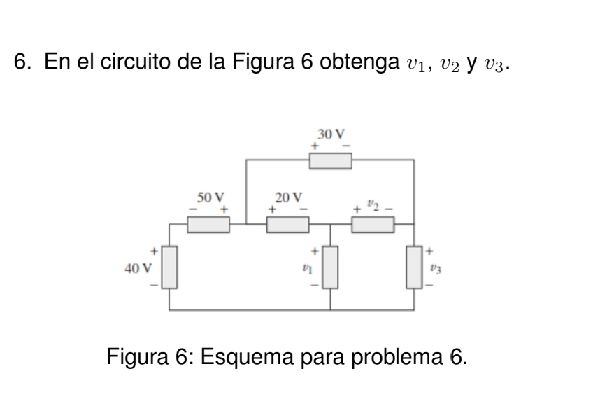 Solved En el circuito de la Figura 6 ﻿obtenga v1,v2 ﻿y | Chegg.com