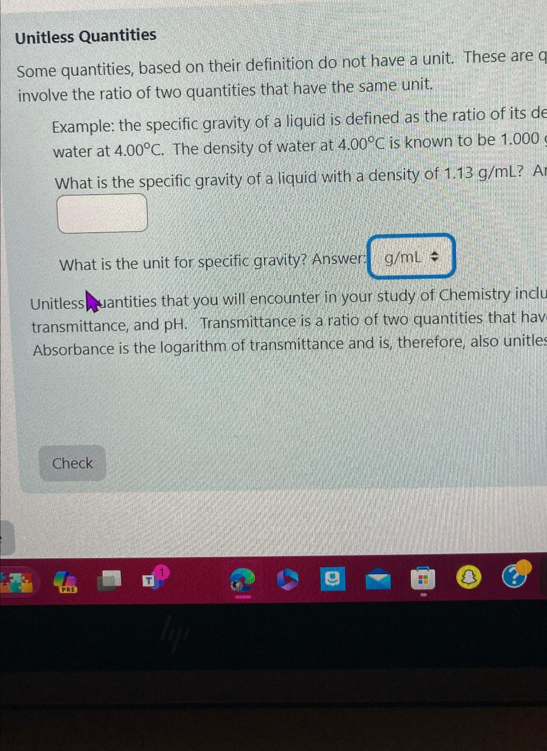 Solved Unitless Quantities\\nSome quantities, based on their | Chegg.com