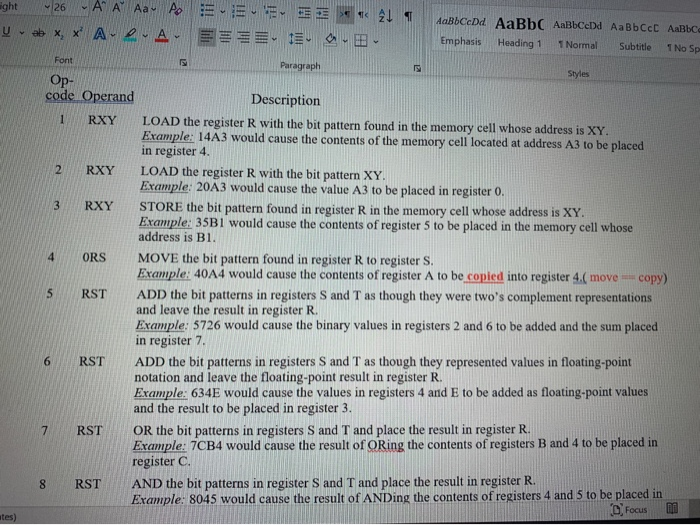 Solved 13. (+10) The following Vole architecture machine | Chegg.com