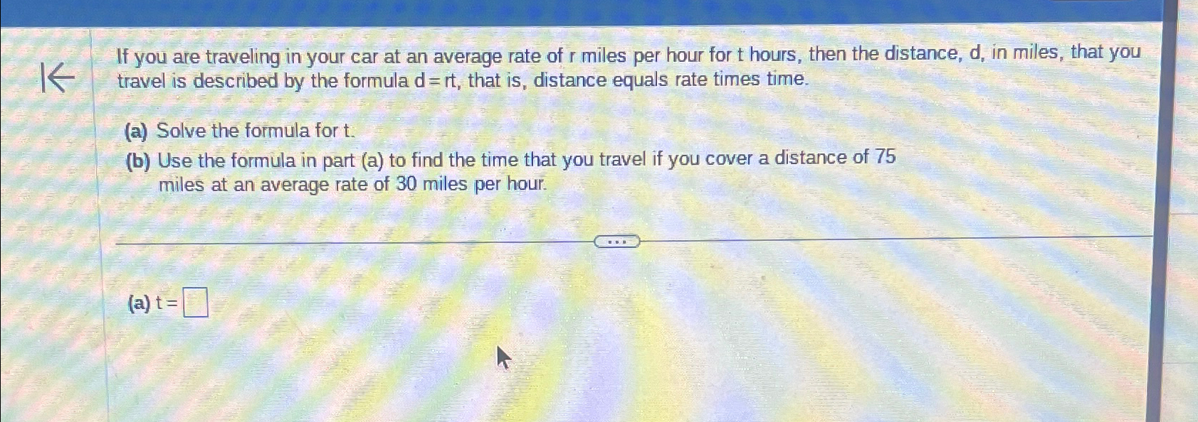 If you are traveling in your car at an average rate | Chegg.com