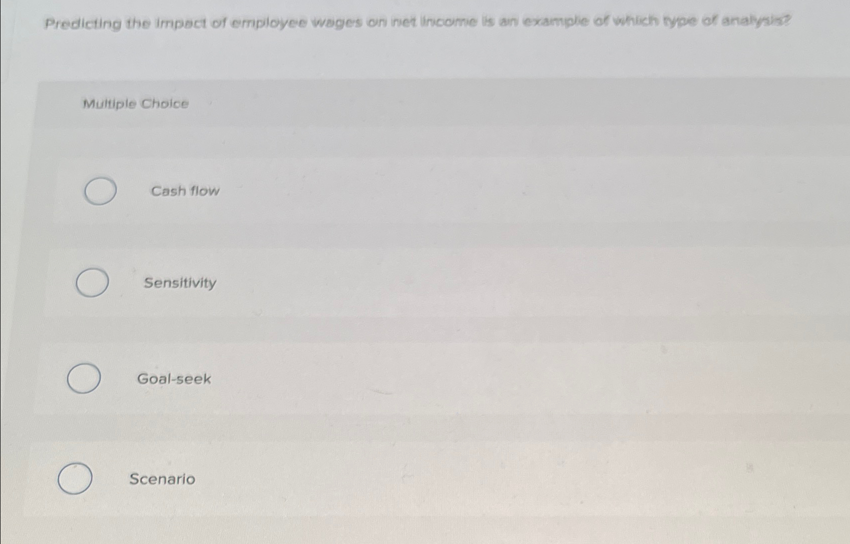 Solved Predicting the impact of employee wages on inet | Chegg.com