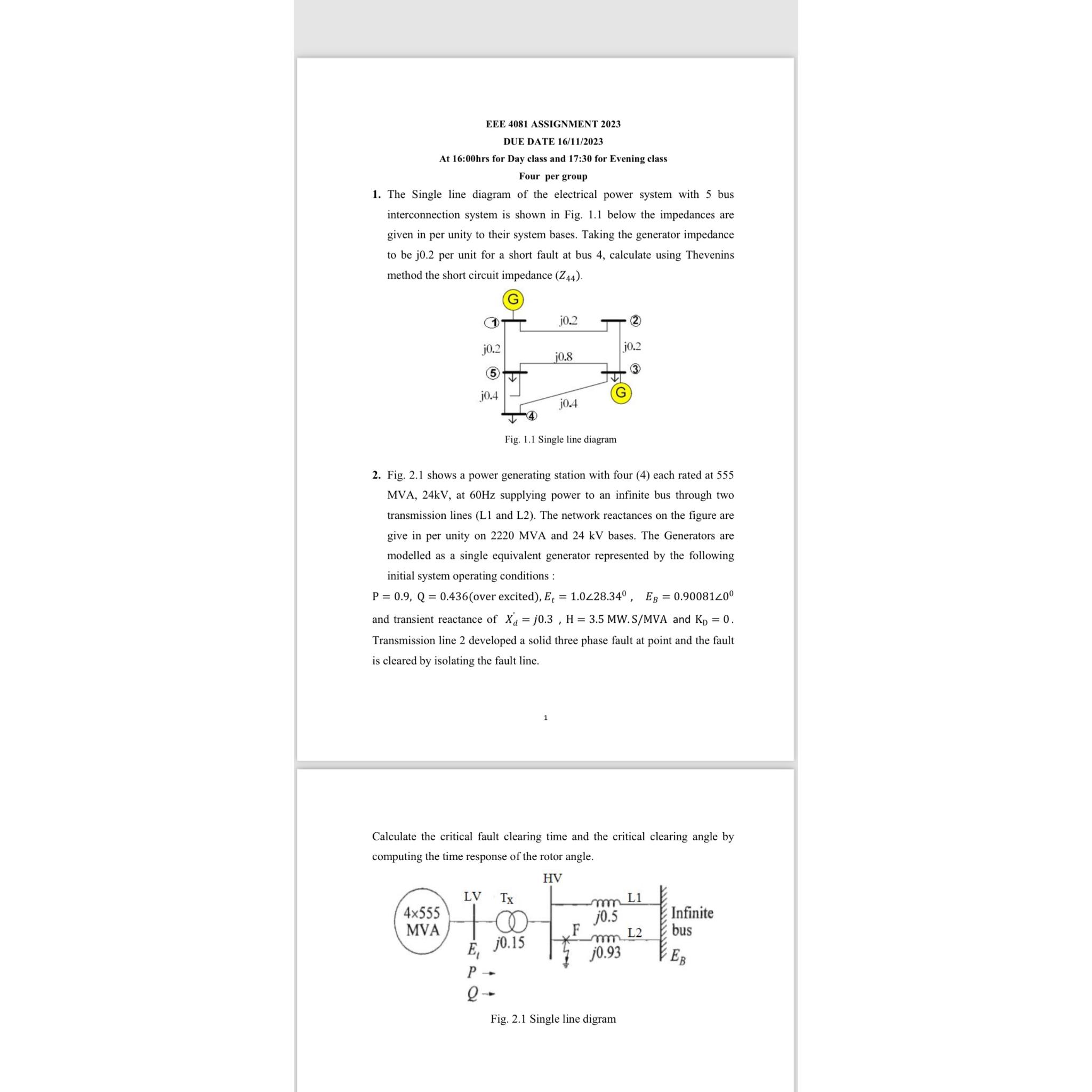 Solved EEE 4081 ﻿ASSIGNMENT 2023DUE DATE 16/11/2023At | Chegg.com
