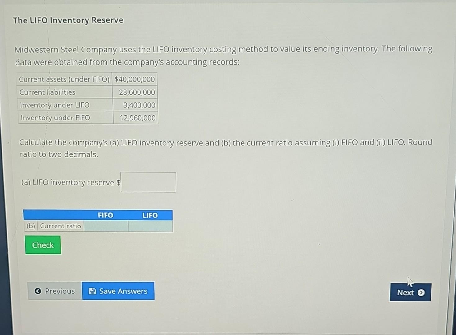 Solved Midwestern Steel Company uses the LIFO inventory | Chegg.com