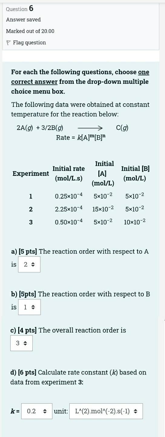Solved Question 1 Incomplete answer Marked out of 15.00 P | Chegg.com
