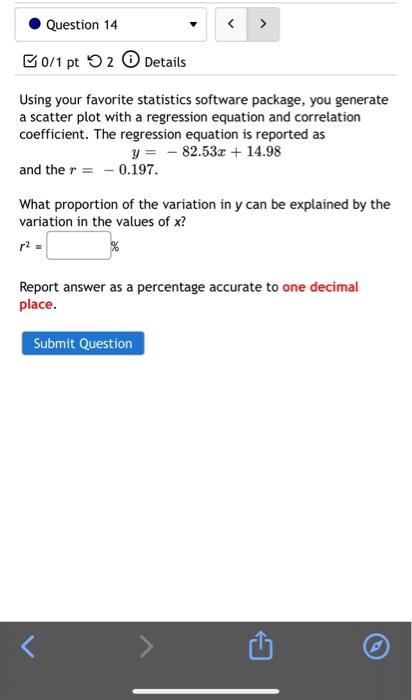 Solved Using your favorite statistics software package, you | Chegg.com