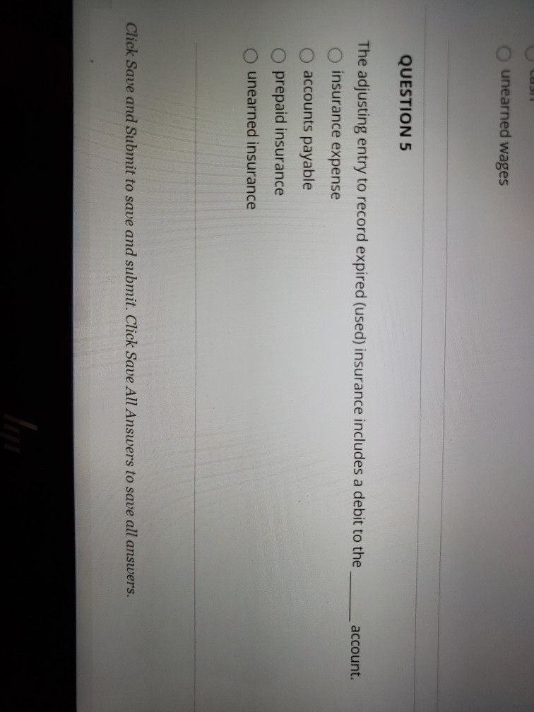 Solved QUESTION 1 1 points Save Answer account. The | Chegg.com