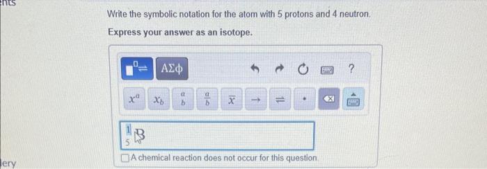 Solved Write the symbolic notation for the atom with 5 | Chegg.com