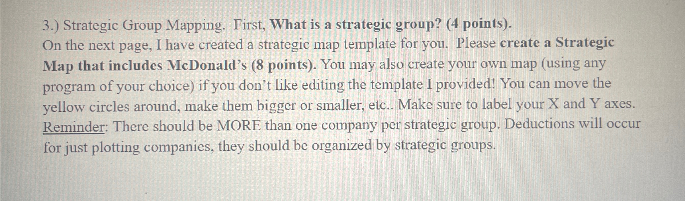 Solved Strategic Group Mapping. First, What is a strategic | Chegg.com