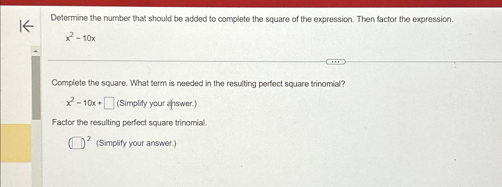 Determine the number that should be added to complete | Chegg.com