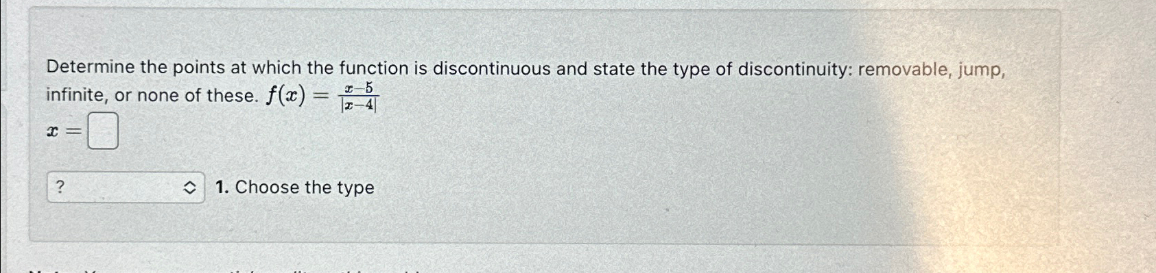 Solved Determine the points at which the function is | Chegg.com
