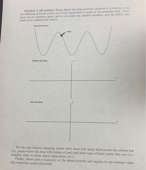 Solved Problem 5 (20 points): Please sketeh the phase | Chegg.com