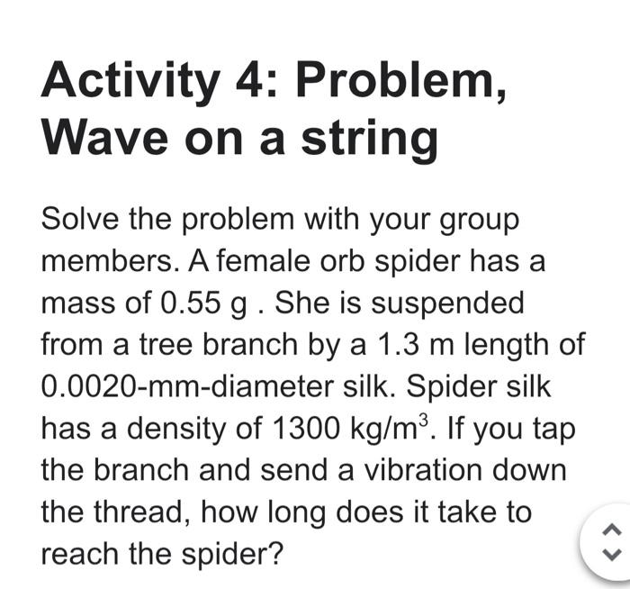 Solved Activity 4: Problem, Wave on a string Solve the | Chegg.com