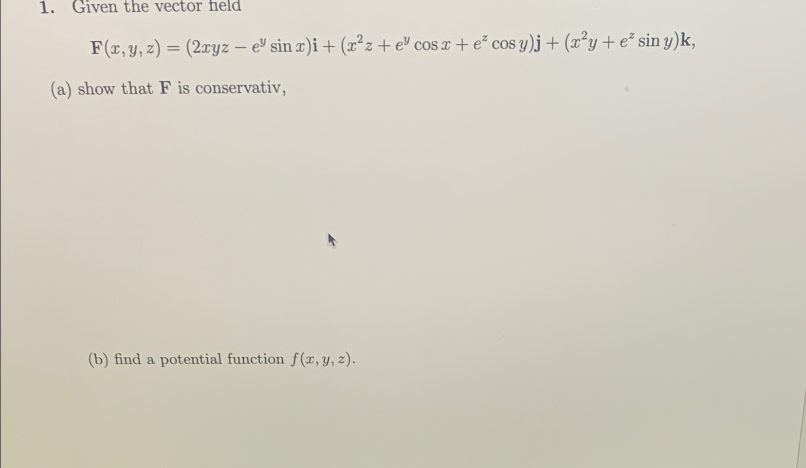 Solved Given the vector | Chegg.com