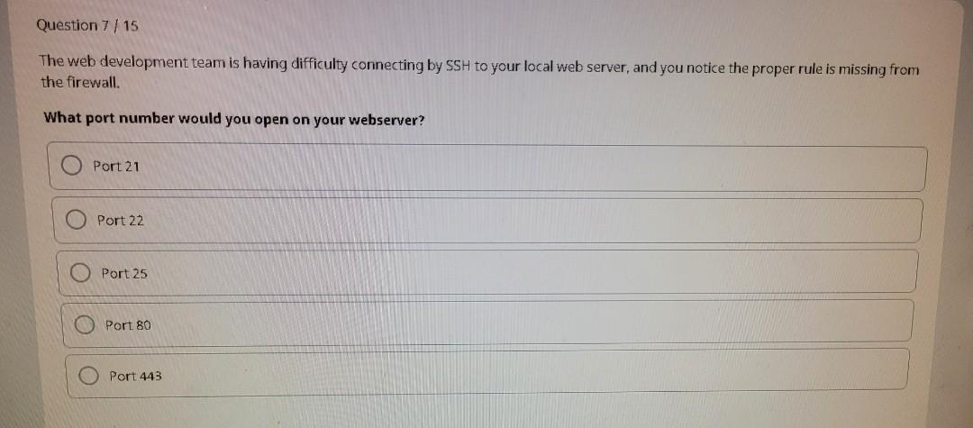 Solved Question 10 / 15 A user is unable to reach Google.com | Chegg.com
