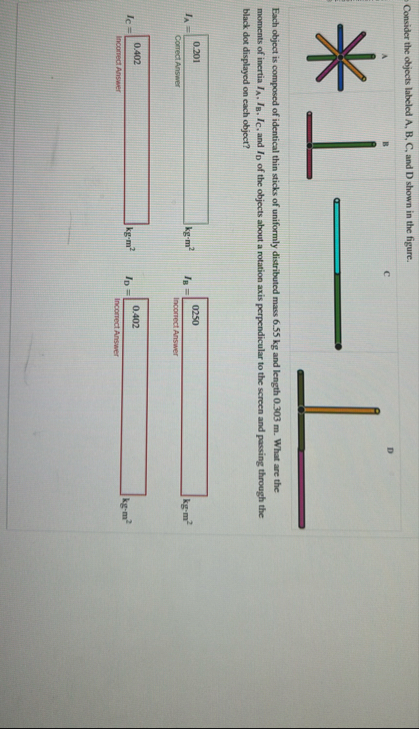 Solved Consider the objects labeled A, ﻿B, ﻿C, ﻿and D shown | Chegg.com