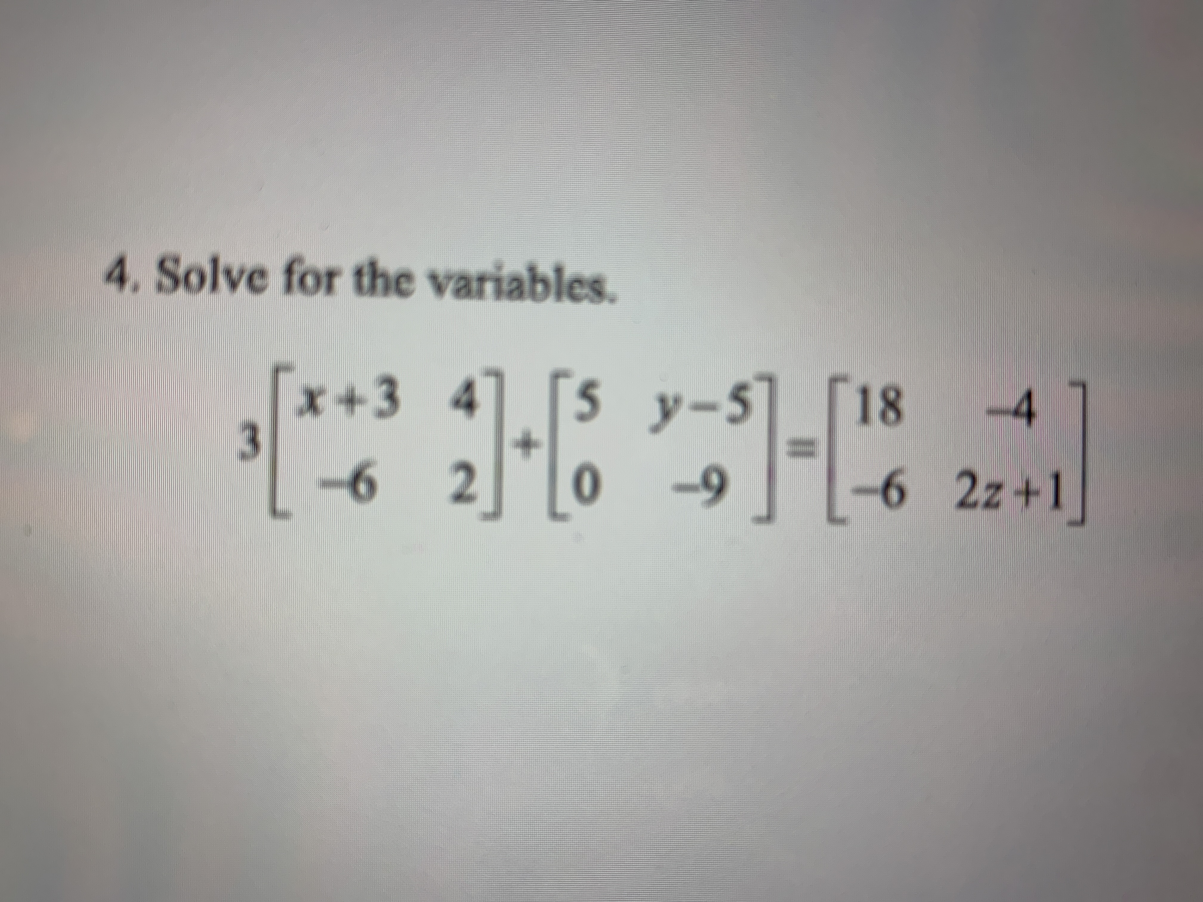 Solved Solve for the variables.Solve for the | Chegg.com